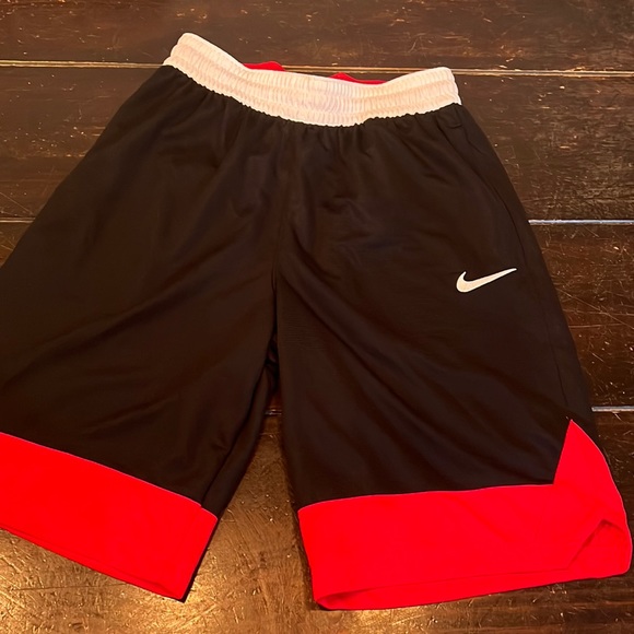 Nike | Shorts | Mens Small Basketball Shorts Black Red | Poshmark